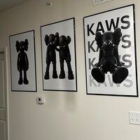 Physical Print Hypebeast Toys Poster Set of 3 Black Gold Hypebeast ...