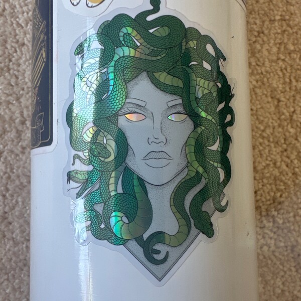 Medusa Holographic Sticker - Etsy