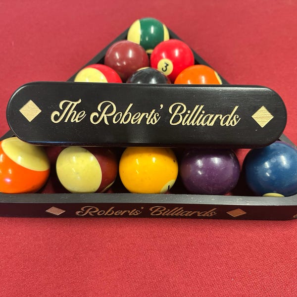 Kiss My Balls for Luck! | Pool Triangle | Billiards Triangle | Gift for ...