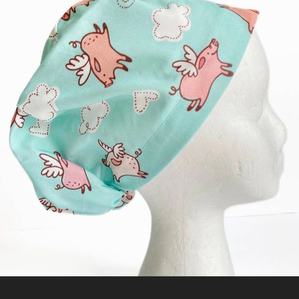Silly Goose Funny EURO Scrub Cap, Autumn Euro Scrub Hat, Surgical Cap ...