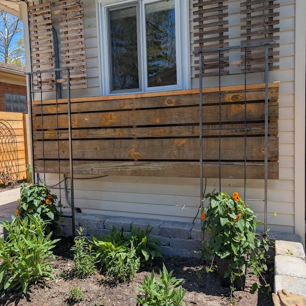 Metal Garden Trellis, Heavy Duty Vegetable Trellis 72x20" Top Bar 24 ...
