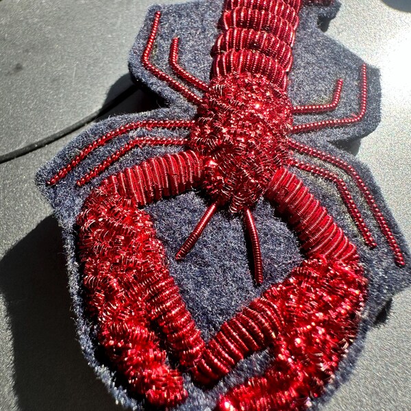 Small Goldwork Letter Pin - Etsy UK