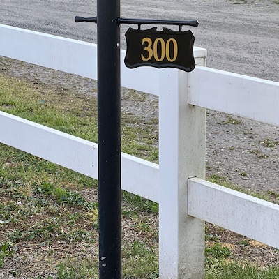 Light Pole Ladder Rest Number Signs Lamp Post Address Plaque Includes ...