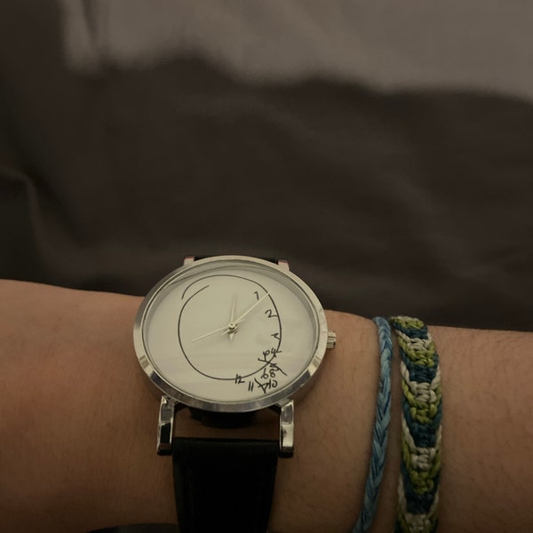 Scrambled Time Wristwatch - Will Graham - Disturbed Clock - Etsy