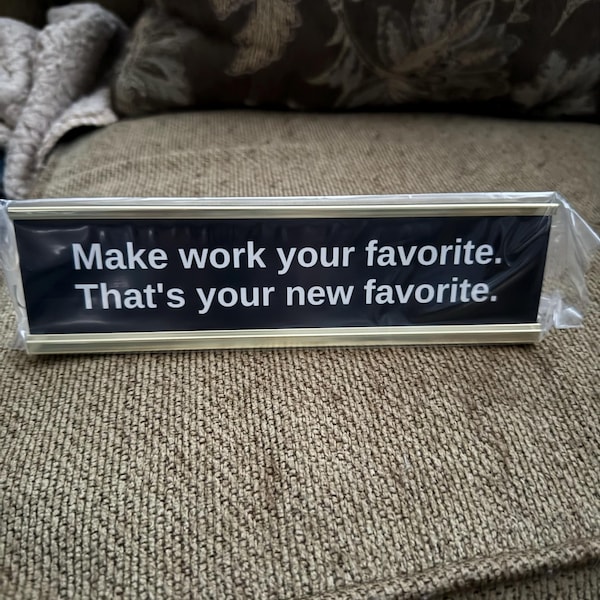 Custom Engraved Desk Name Plate | Funny Desk Sign | Boss Gag Gift ...