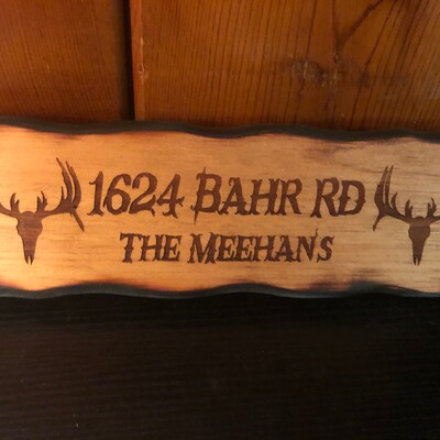 Personalized Outdoor Western Address Sign, Engraved Welcome, Rustic ...
