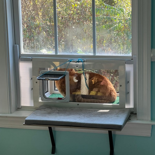 24 Inch Deluxe KP Cat Window Patio-catio-solarium (large Deluxe Model ...
