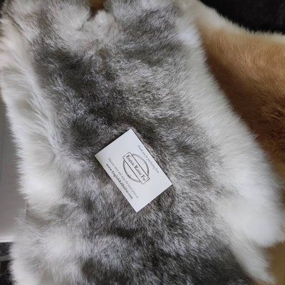 Luxury Real Rabbit Fur Plate 120cmx60cm Tanned for Throws, Blankets ...