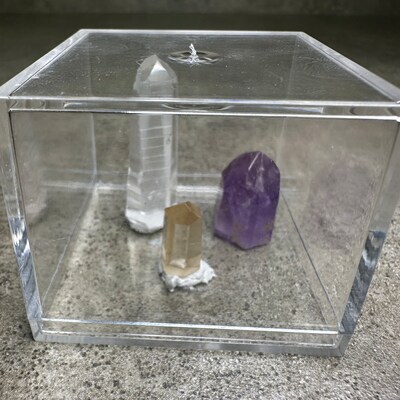 Natural Iridescent Anandalite Quartz: LGC Large Cabinet Size 5in/429g ...