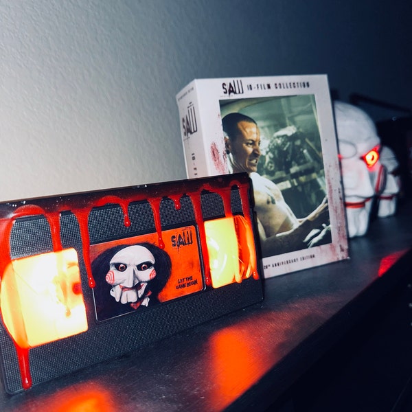 Saw Horror Movie VHS Lamp Gift Box Bundle Saw Goodies - Etsy