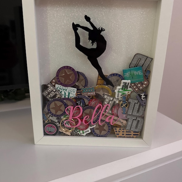 Personalized Dance Shadow Box | Competition Pin Holder | Display Case ...