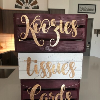 Card Box Card Box Sign Card Box Banner Card Box Decor - Etsy