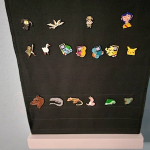 Large Custom Pin Display Pin Badge Display Canvas Pennant - Etsy