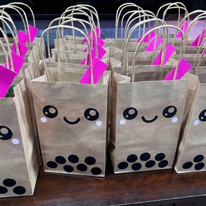 SM Boba Gift Bag. Party. Party Favor. Goodie Bag. - Etsy