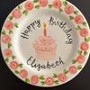 Happy Birthday Plate Personalised Plate Hand-painted Plate celebration ...