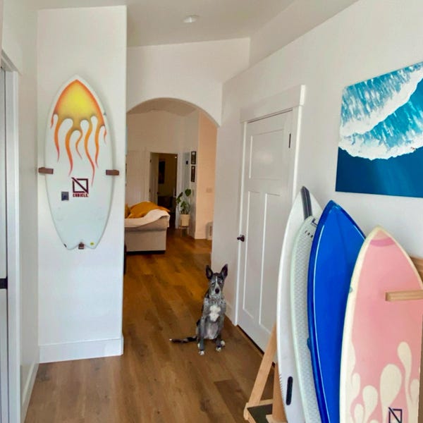 Vertical Carved "aloha" Wall Display Storage Racks Hangers 3pc Teak ...