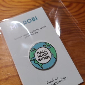 PUBLIC HEALTH Enamel Pin / Science / Scientist / Microbiology /lab ...