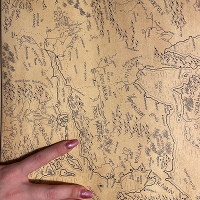 Map of Redwall: Aged, Handmade, Hand Drawn, Authentic Gift, Fantasy Art ...