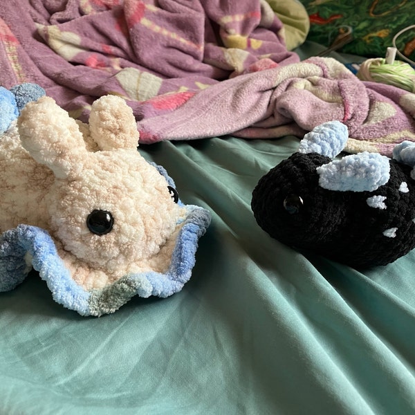 Dorid Nudibranch Amigurumi Pattern, Crochet Sea Slug Pattern Only - Etsy