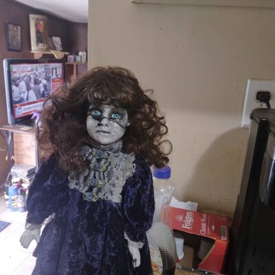 Creepy Doll Dark Art Disturbing Girl Doll Spooky Zombie Dollz Original ...