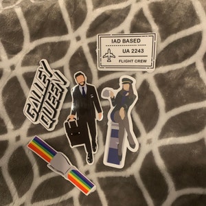 Galley Position Flight Attendant Sticker Someflystuff - Etsy