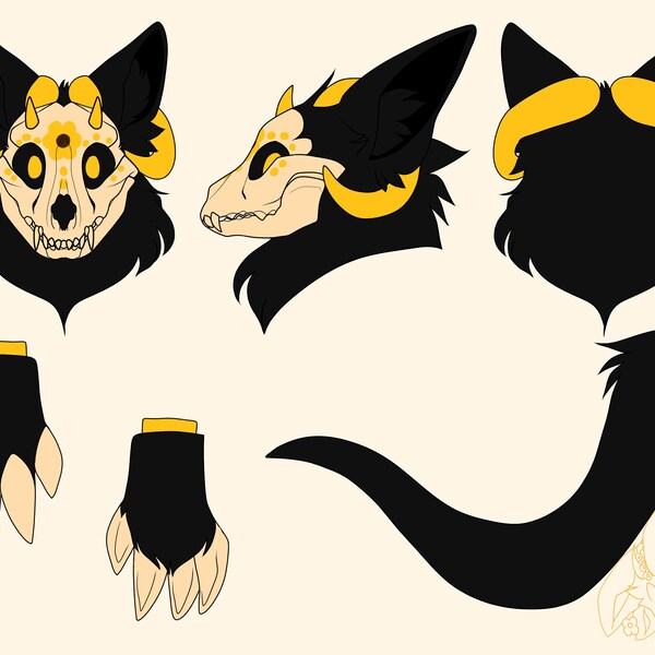 Custom Fursuit Partial Reference Sheet Commissions (NOT FURSUITS) - Etsy