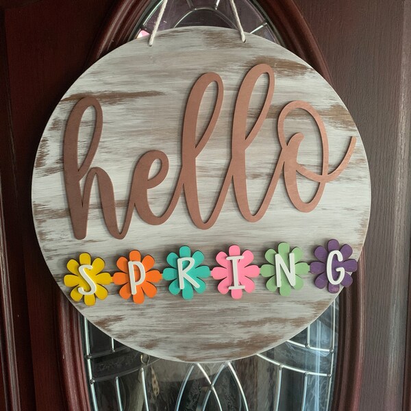 Original Seasonal Interchangeable Hello Sign - Etsy