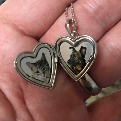 Paw Print Locket Paw Locket Locket With Paw Paw Print Necklace Sterling 