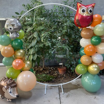 Woodland Baby Shower Balloon Arch Forest Critter Baby Shower Woods ...