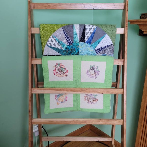 Quilt Ladder Rack Display Freestanding 66" Tall - Etsy