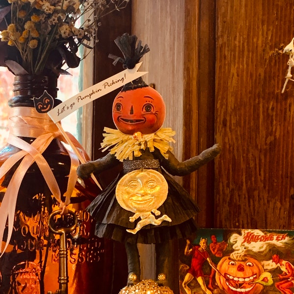 Spun Cotton Halloween Pumpkin Picker - in Partnership With Johanna ...