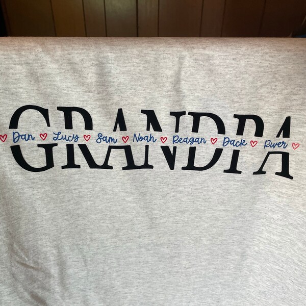 Grandpa SVG, Grandfather Svg, Grandpa Split Name Frame Svg, Grandad Svg ...