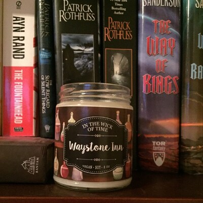 Waystone Inn Scented Vegan Soy Candle Name of the Wind Gift, Patrick ...