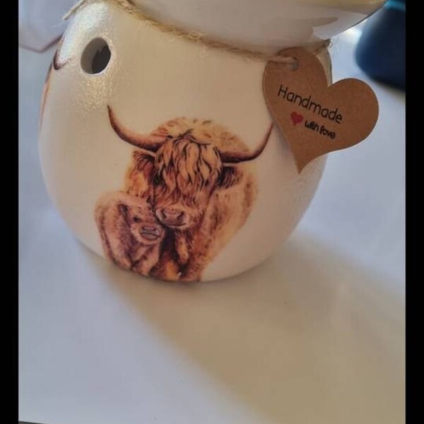 Highland Cow Wax Burner, Baby Highland Cow, Wax Warmer, Oil Burner, Wax ...
