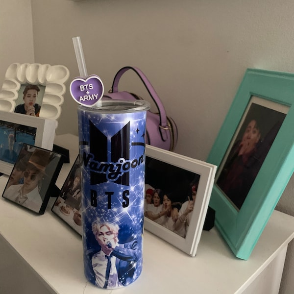 BTS 3D Printed Conversation Heart Straw Topper | Straw Accessory, BTS ...