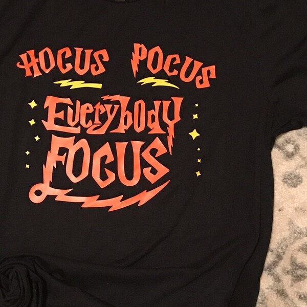 Hocus Pocus Everybody Focus Svg Hand Lettered Svg Back to School Svg ...
