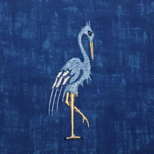 Medieval Heron Embroidery Machine Design - Etsy