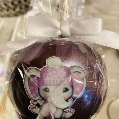 Purple Elephant Girl Clip Art Winter Hat Baby Elephant With - Etsy