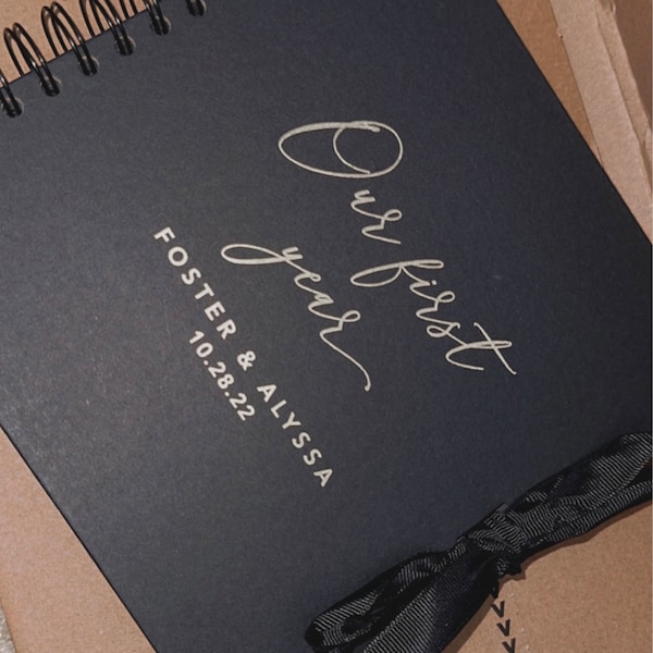 Anniversary Scrapbook for Couples | Personalised Memory Book | First ...