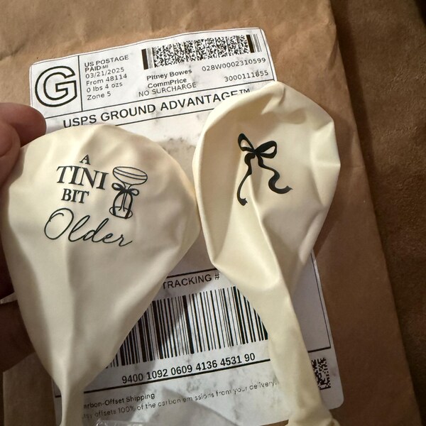 A Tini Bit Older Balloon – Martini-themed Pearl White Party Decoration ...