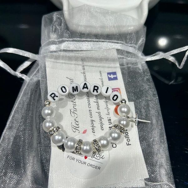 Personalized Tropical Flower Charm Bracelet - Perfect Luau Party Favor ...