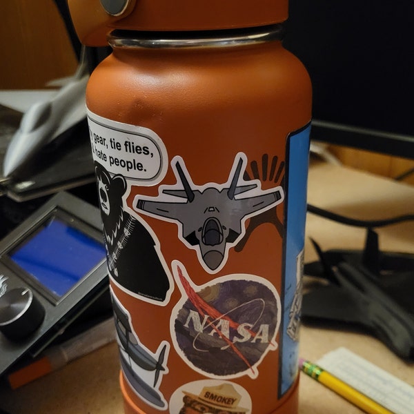 Space Pizza Sticker - Space Sticker - Water Bottle Sticker - Laptop ...