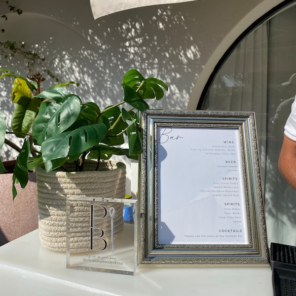 Personalized Business Company Logo Desk Display Printed Acrylic Glass ...