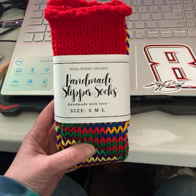 Printable Handmade Socks Wrap Labels, Cotton Socks Label Designs ...