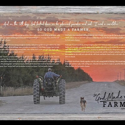 So God Made a Farmer by Paul Harvey Canvas Print so God Made - Etsy
