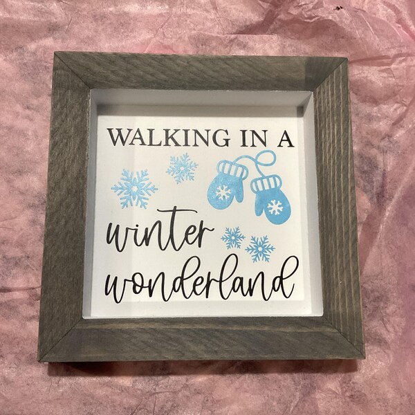 Walking in a Winter Wonderland | Snowflake Wood Signs | Holiday Signs ...