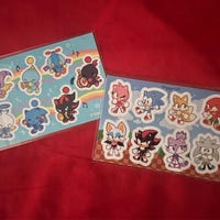 Sonic Characters Sticker Sheet - Etsy UK