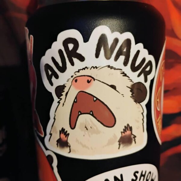 Aur Naur Cute Sticker | Series 1 | Funny Sticker | Possum Hamster ...