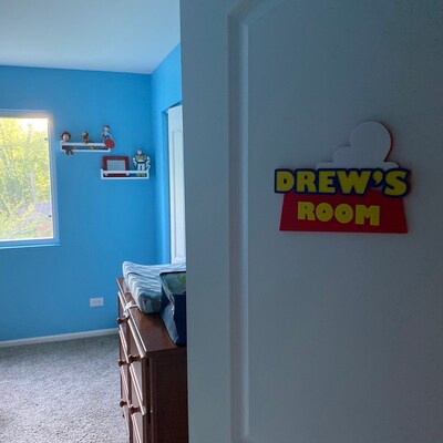 Toy Room Door Name Sign Custom Made 3D Printed Story Sign for a ...