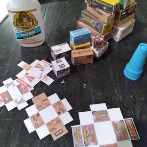 Instant Download 40 Printable Boxes 1/32 Scale diorama Garage - Etsy